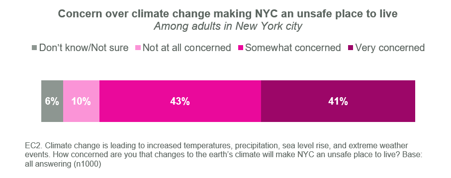 New York City: Climate change - Opinium